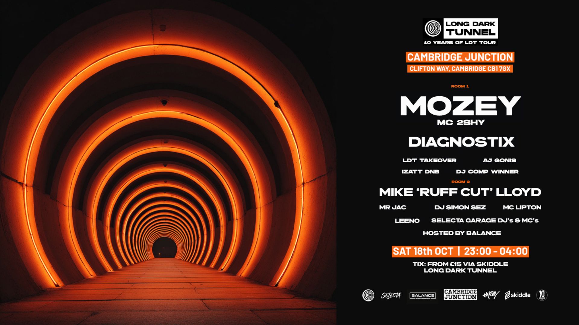 Long Dark Tunnel: Mozey | Cambridge Junction